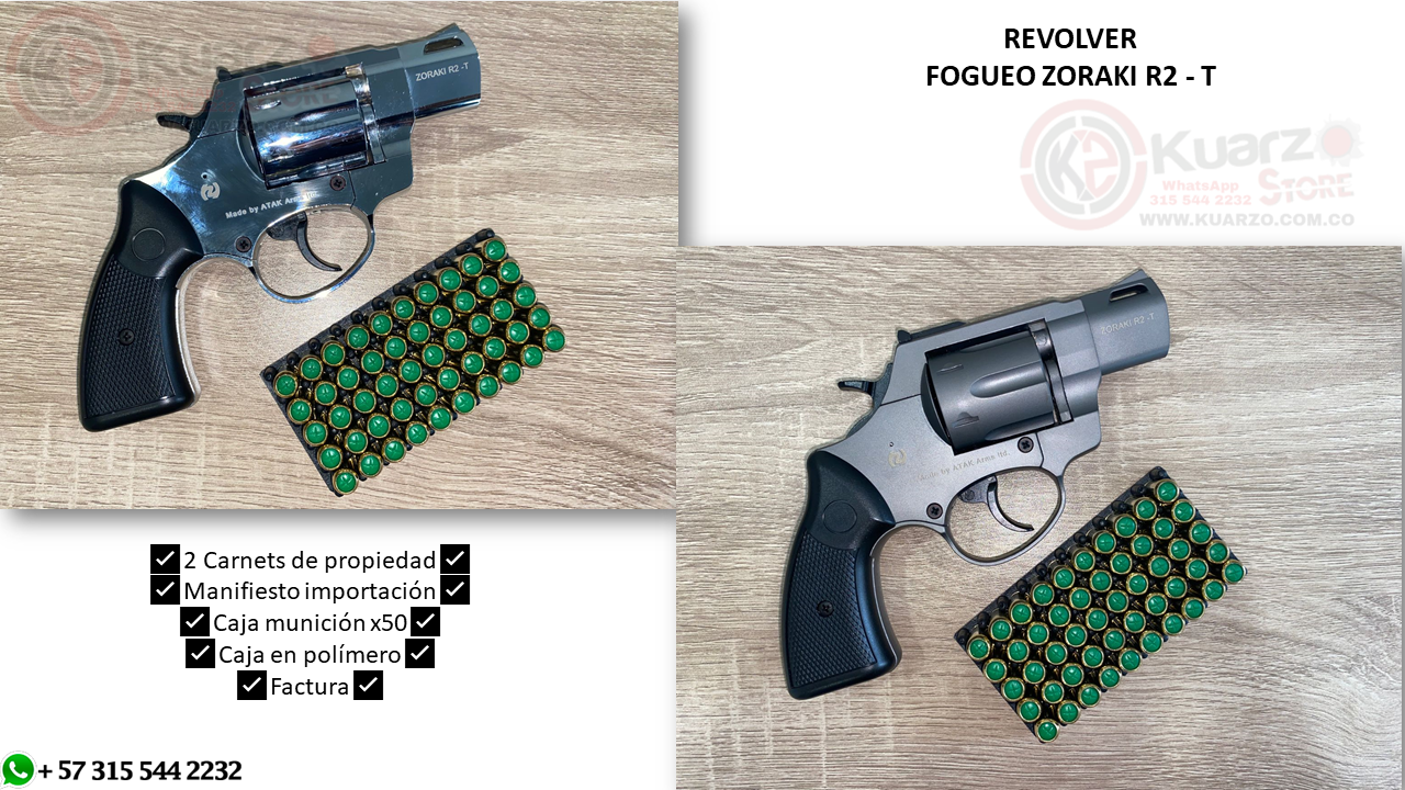 REVOLVER DE FOGUEO ZORAKI 2.5 9MM » Kuarzo Store